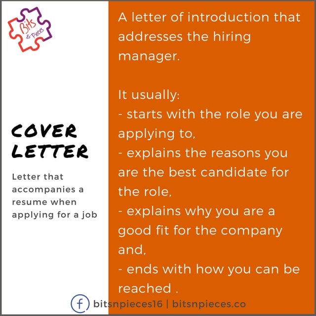 Cover Letters Definition